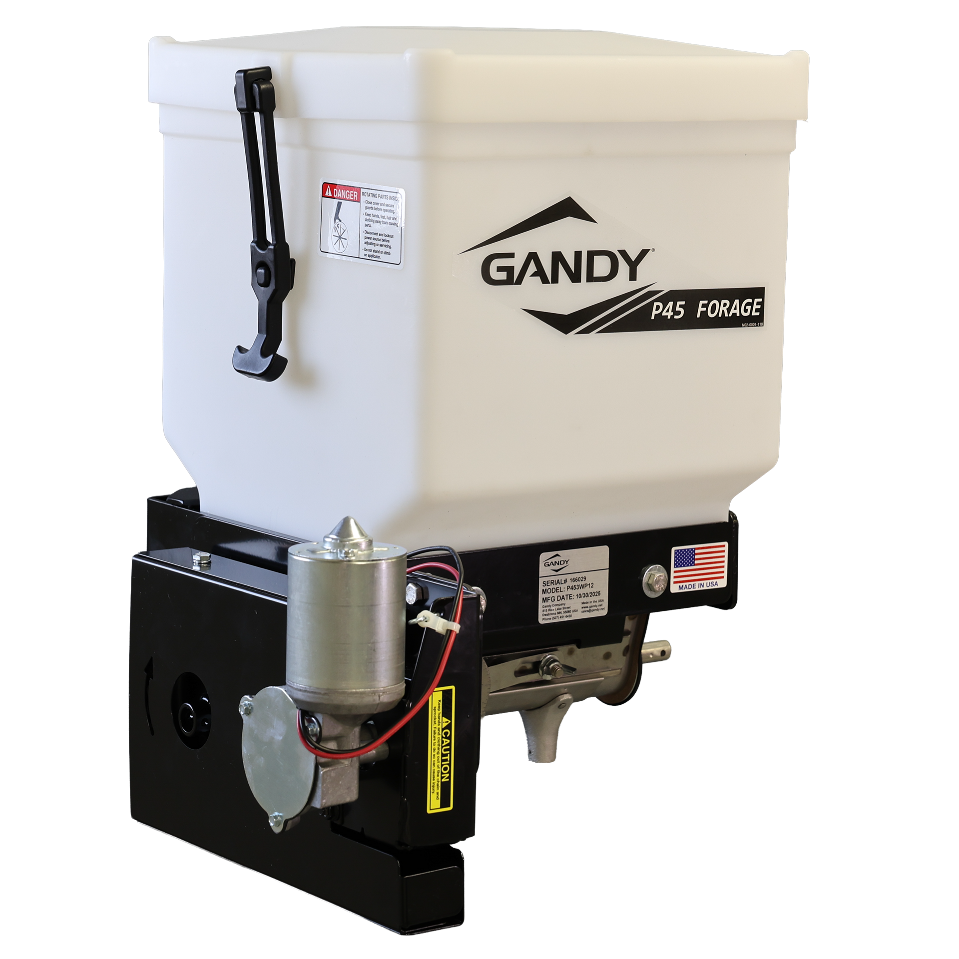 45 Lb. Feed/Forage Additive Applicator with Three Outlet – Gandy Company